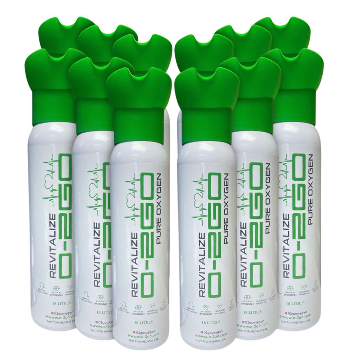 O2GO 18L Oxygen Can with Inhaler Cap (12 Pack) – Pure Oxygen – The ...